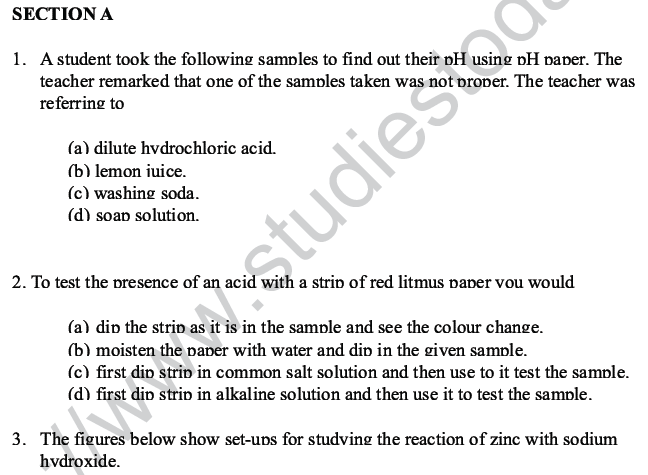 CBSE Class 10 Science MCQs Set 6 with Answers CBSE Class 10 Science MCQs Set 6 with Answers